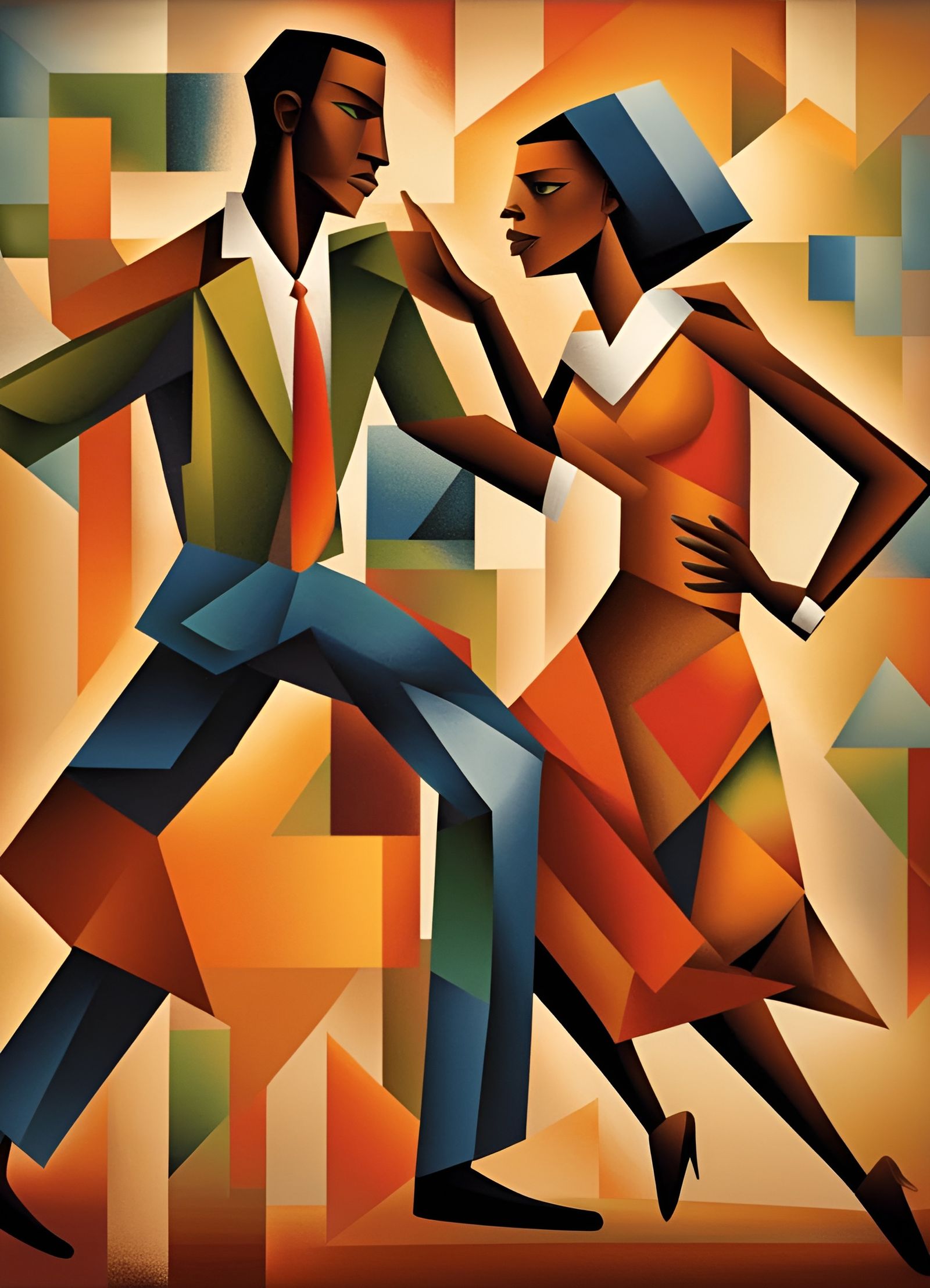 Cubist Dance - AI Generated Artwork - NightCafe Creator