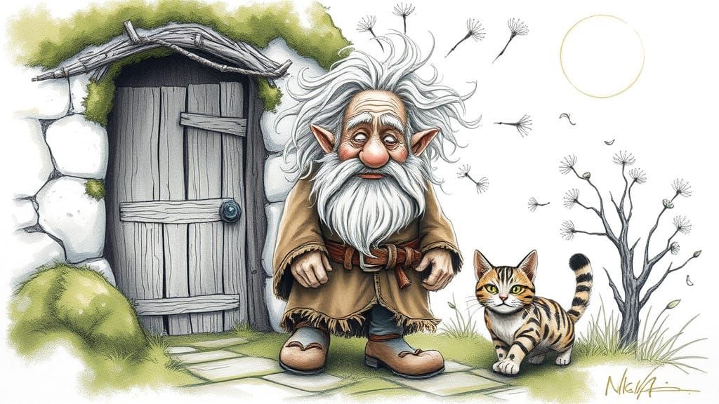A elderly dwarf - Ethereal Dwarf Enters Whimsical Cottage ...