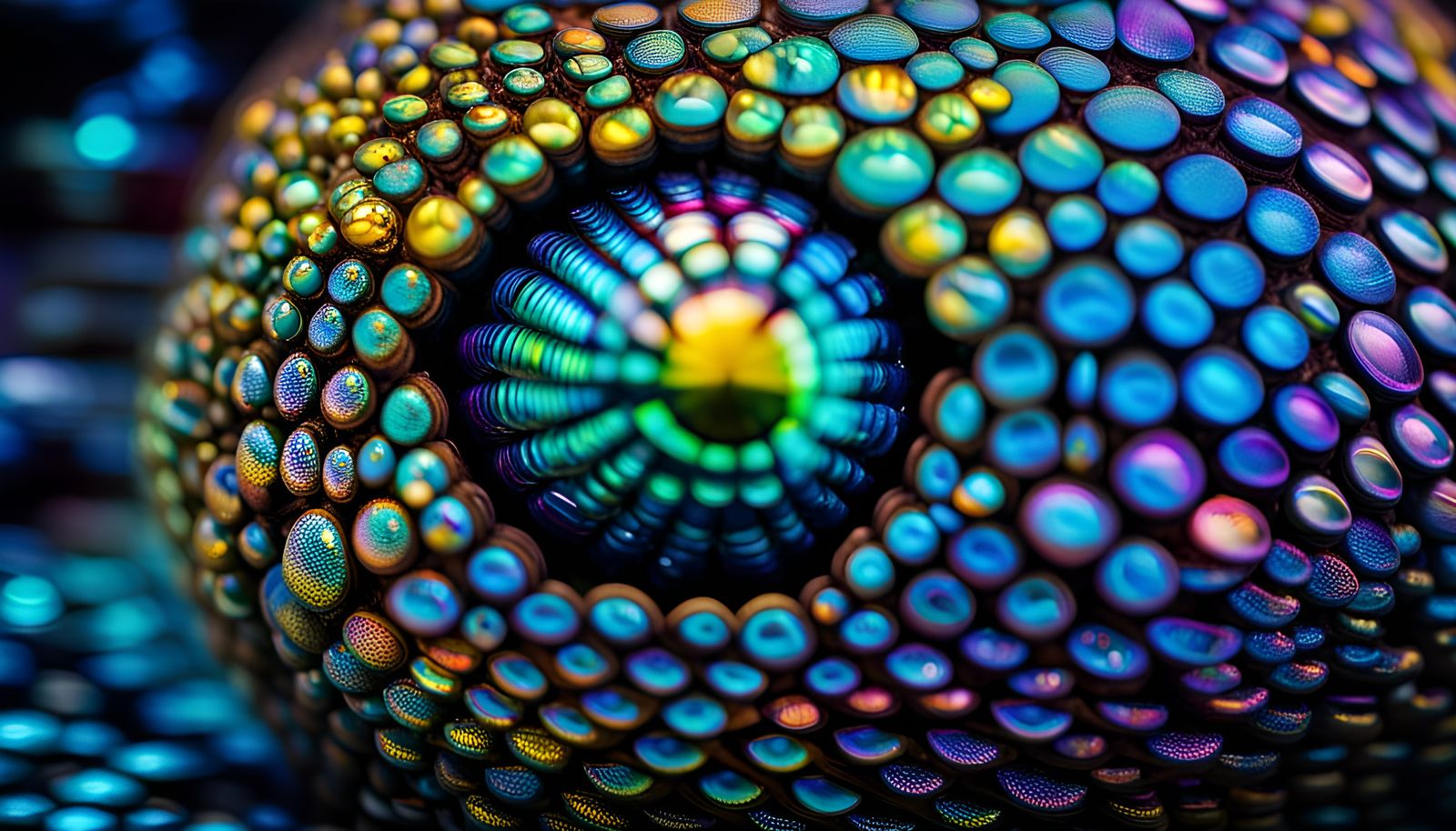 The most detailed Dichroic compound eye macro photography in the world ...
