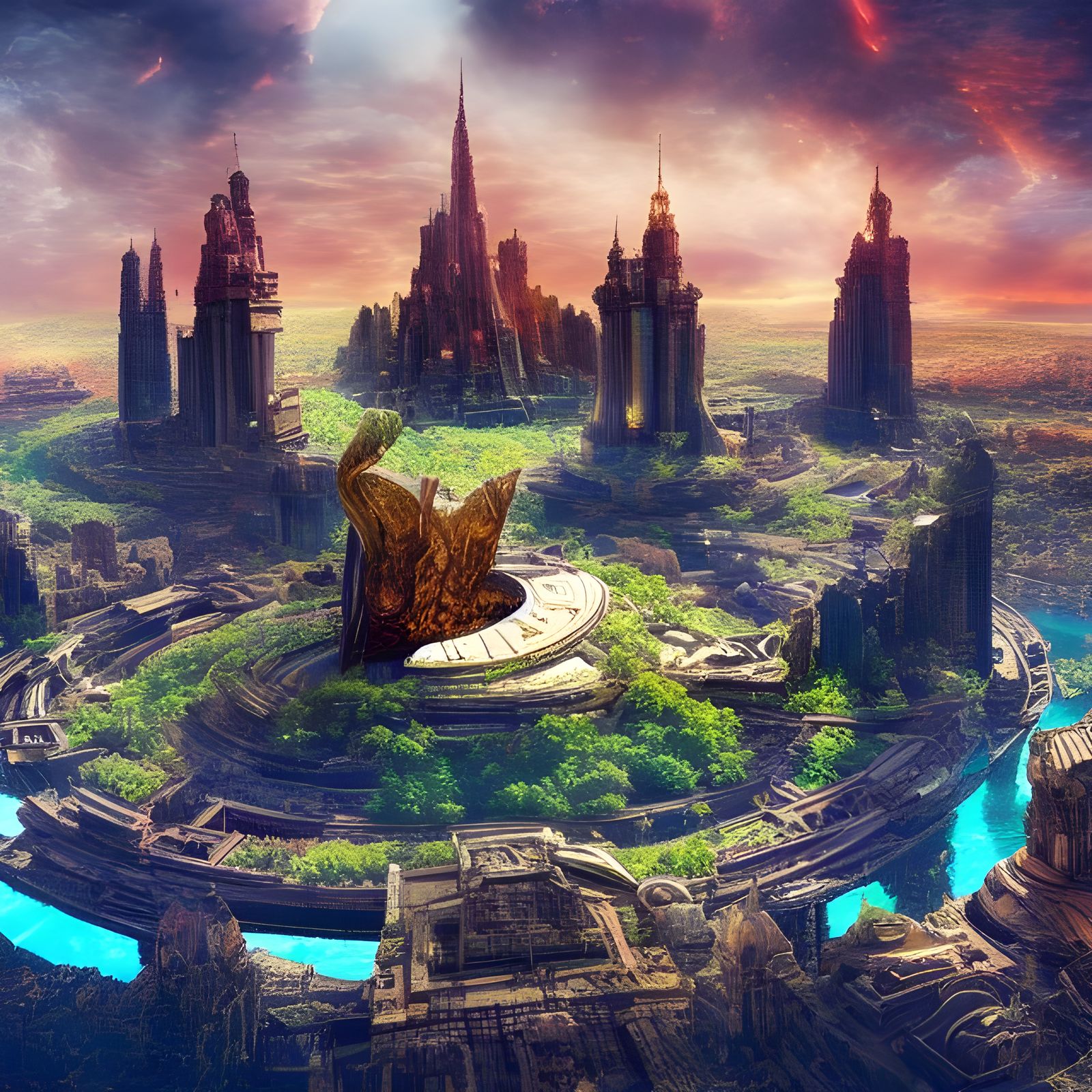 Artificial Biomes - AI Generated Artwork - NightCafe Creator