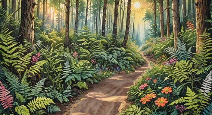 Smooth dirt path - AI Generated Artwork - NightCafe Creator