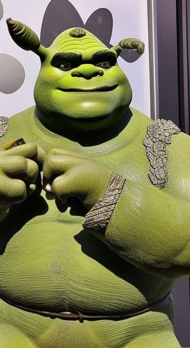 Super shy shrek - AI Generated Artwork - NightCafe Creator