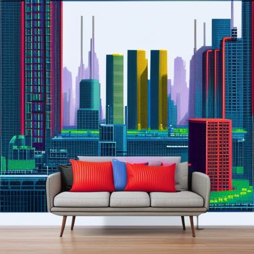 Pixel art deco - AI Generated Artwork - NightCafe Creator