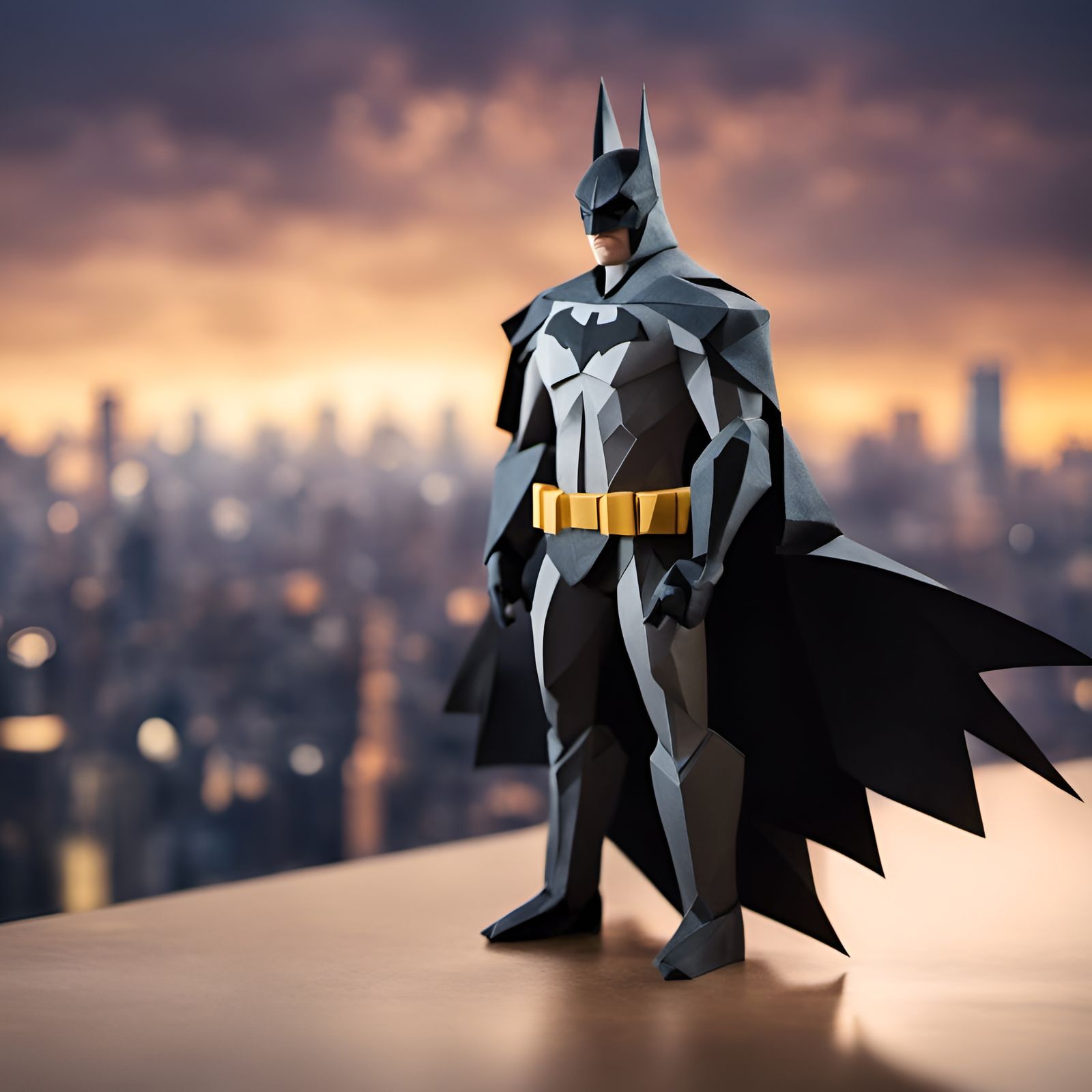 Origami Batman - AI Generated Artwork - NightCafe Creator