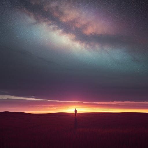 As the day surrenders, my final sunset unfolds, An opera of colors, in ...