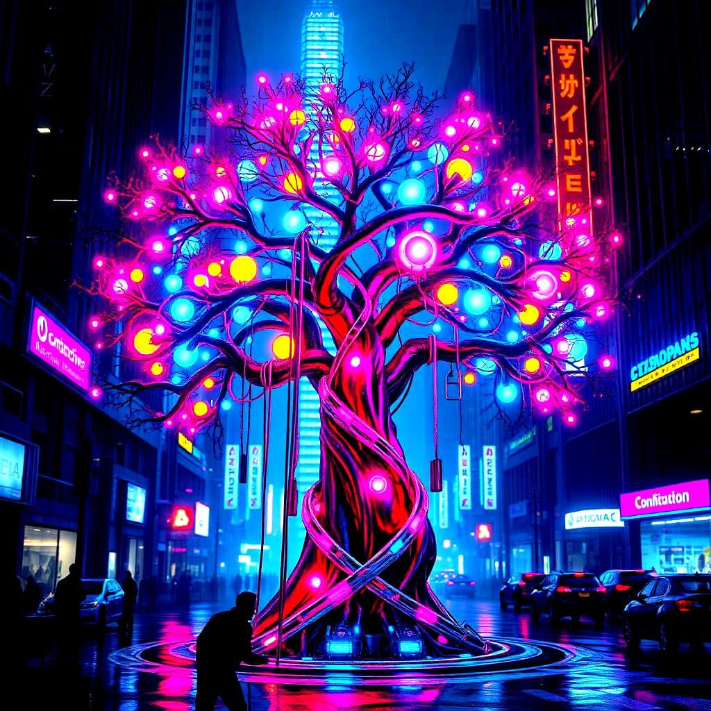 Bio-illumination with bionic trees