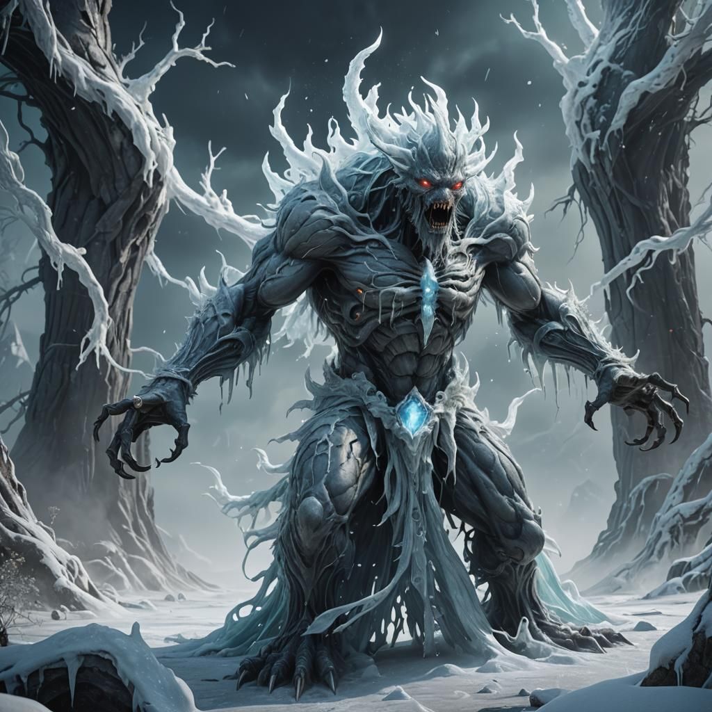 Lord Frostus Glacier - AI Generated Artwork - NightCafe Creator