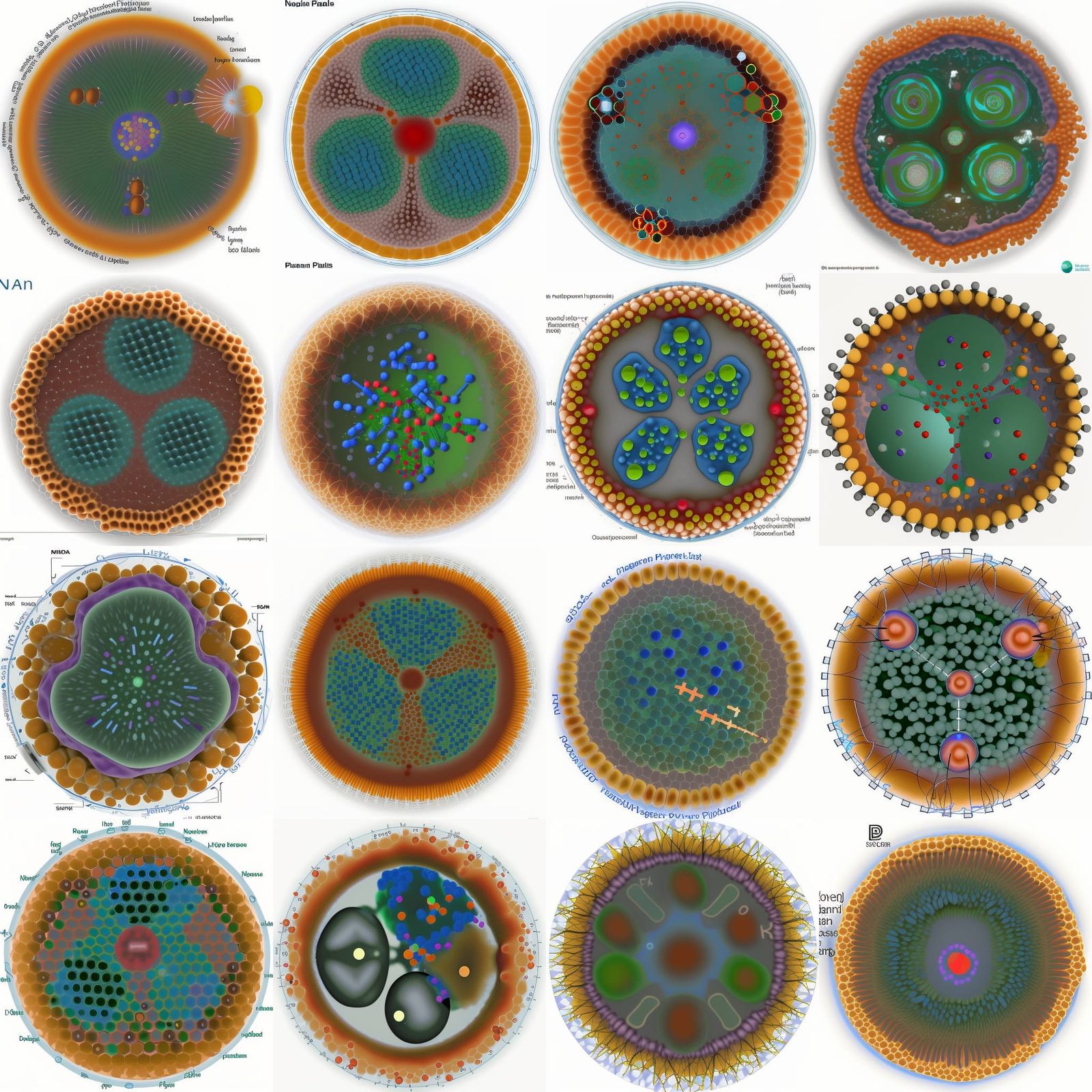 A cross-section of lipid nanoparticle morphology with cross centered ...