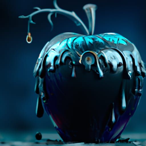 A ink apple! - AI Generated Artwork - NightCafe Creator