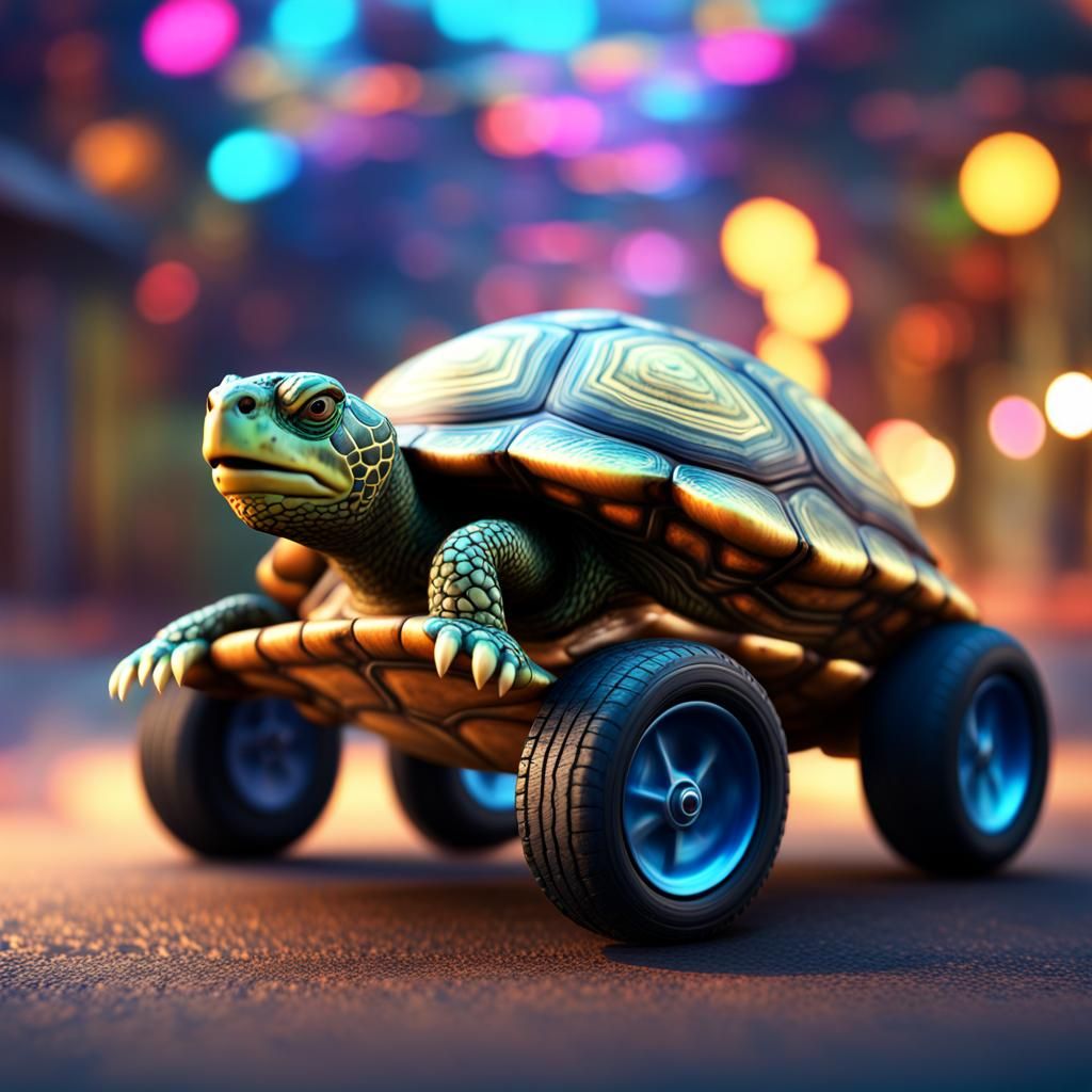 Racing Turtle - AI Generated Artwork - NightCafe Creator