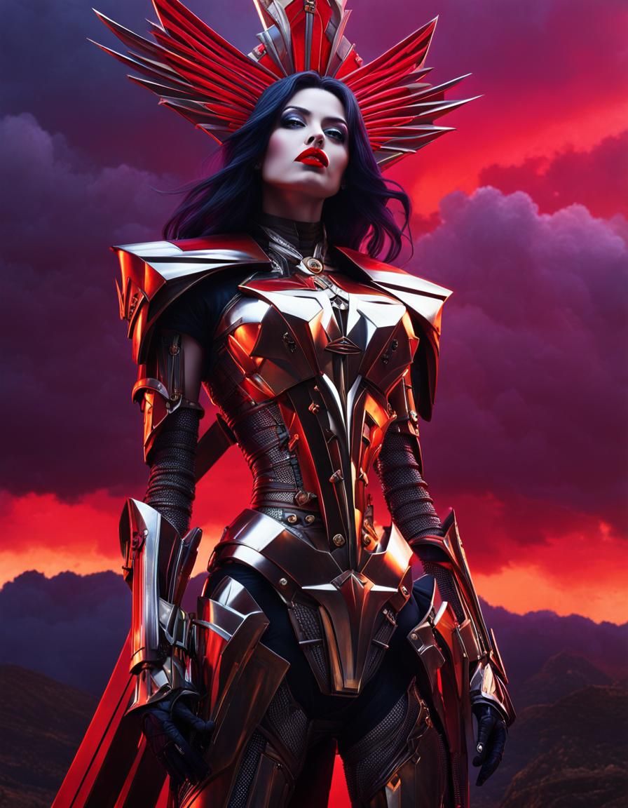 Razorgirl From Hell! - AI Generated Artwork - NightCafe Creator