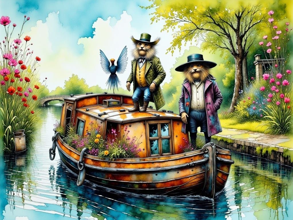Canal Boat - Norbots and Feathers McGraw on a Vintage Canal ...