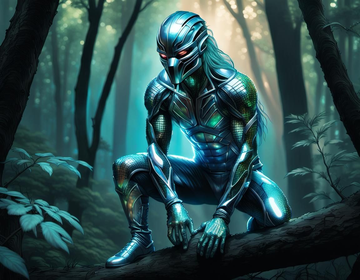 There is a man called the glimmer man, for he glimmers with holographic ...