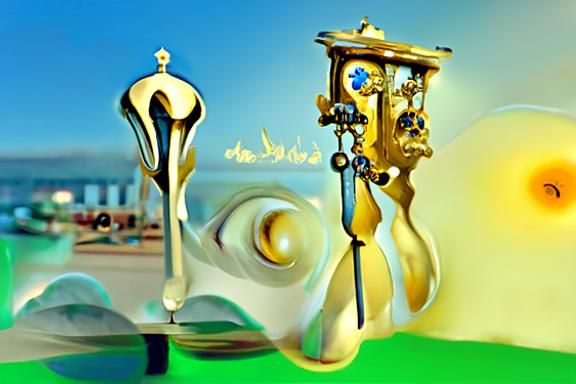 Salvador Dali clocks. intricate details, HDR, beautifully shot ...
