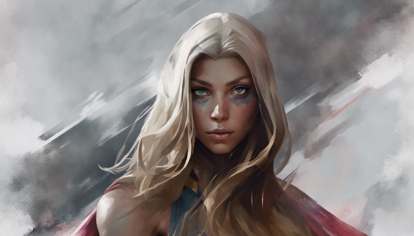 Woman superhero head and shoulders portrait, 8k resolution concept art ...