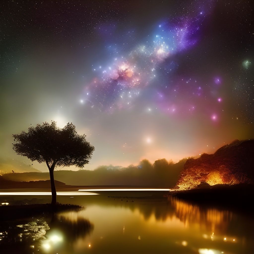 Night skyX3 - AI Generated Artwork - NightCafe Creator