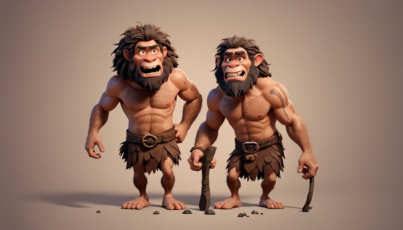 Cavemen - AI Generated Artwork - NightCafe Creator