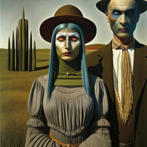 Little Zombies on the Prairie - AI Generated Artwork - NightCafe Creator