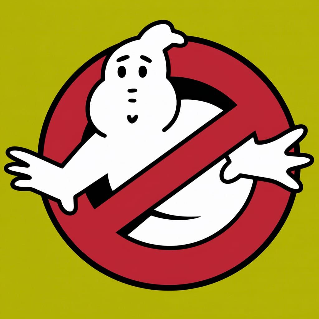 Surrealist Ghostbusters Mural in Vibrant Colors - AI Art