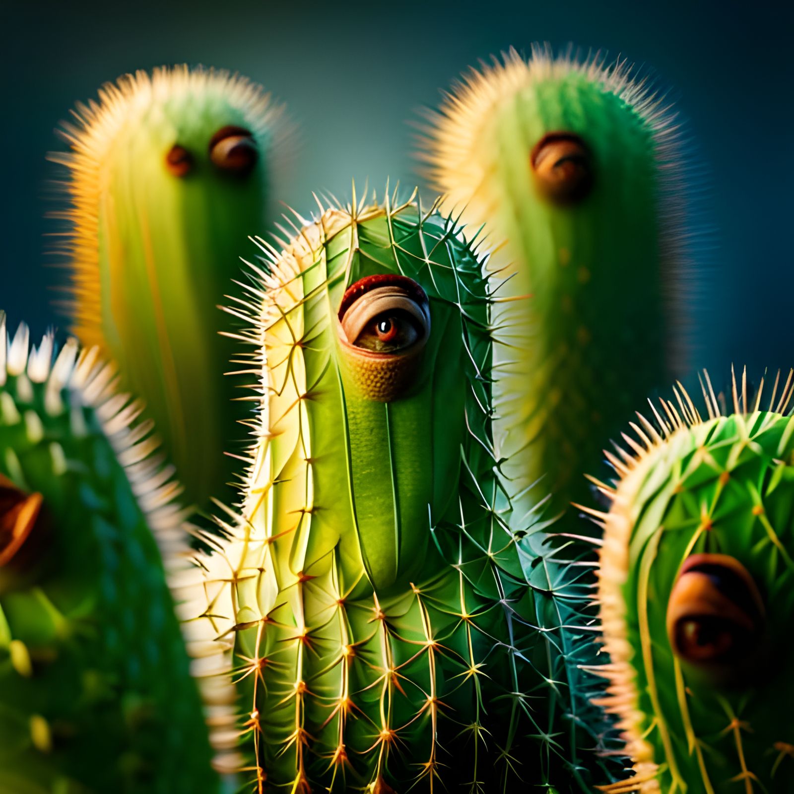 Living alien Cactus - AI Generated Artwork - NightCafe Creator