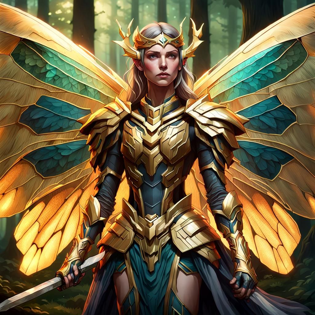 moth Queen - AI Generated Artwork - NightCafe Creator