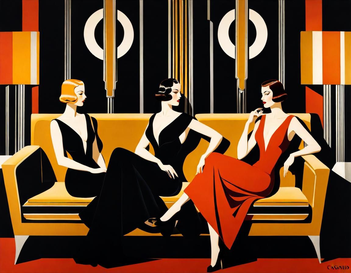 Art Deco Cassandre Art #7 - AI Generated Artwork - NightCafe Creator
