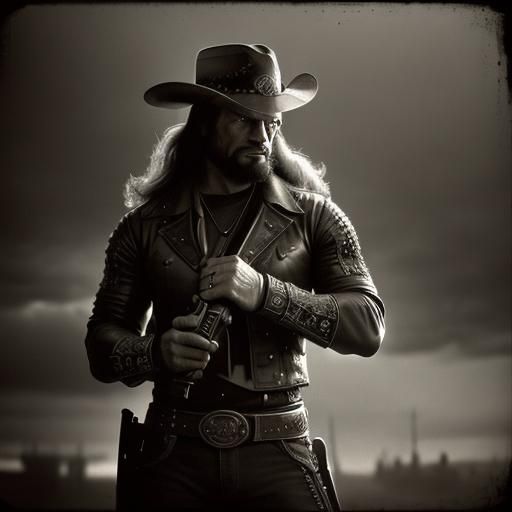 "Macho Gun" Randy Savage, Gunslinger - AI Generated Artwork - NightCafe ...