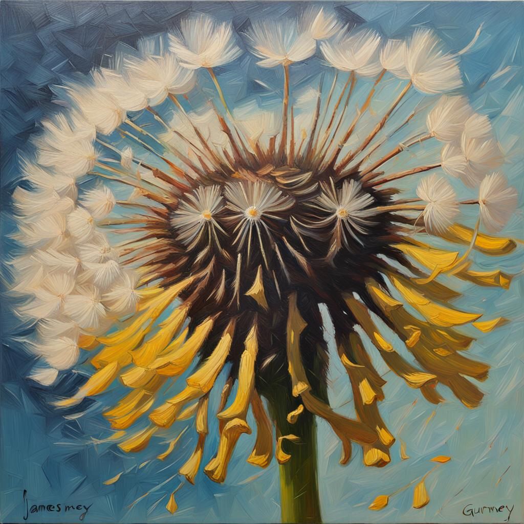DANDELION CLOCK - AI Generated Artwork - NightCafe Creator