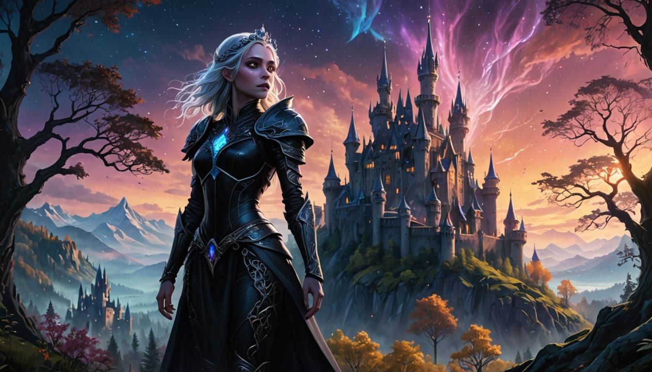 the source of drow magic - Hyperrealistic Drow Princess in M...