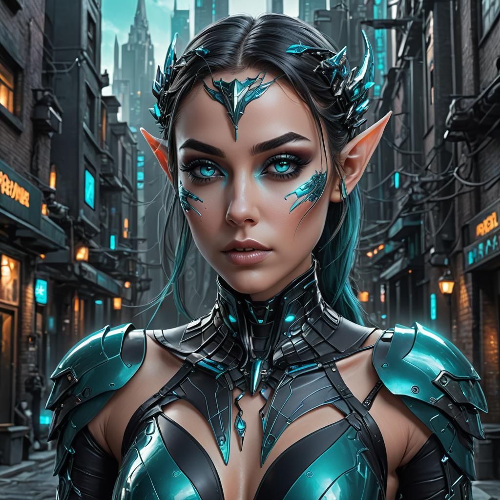 Cyber elf - AI Generated Artwork - NightCafe Creator