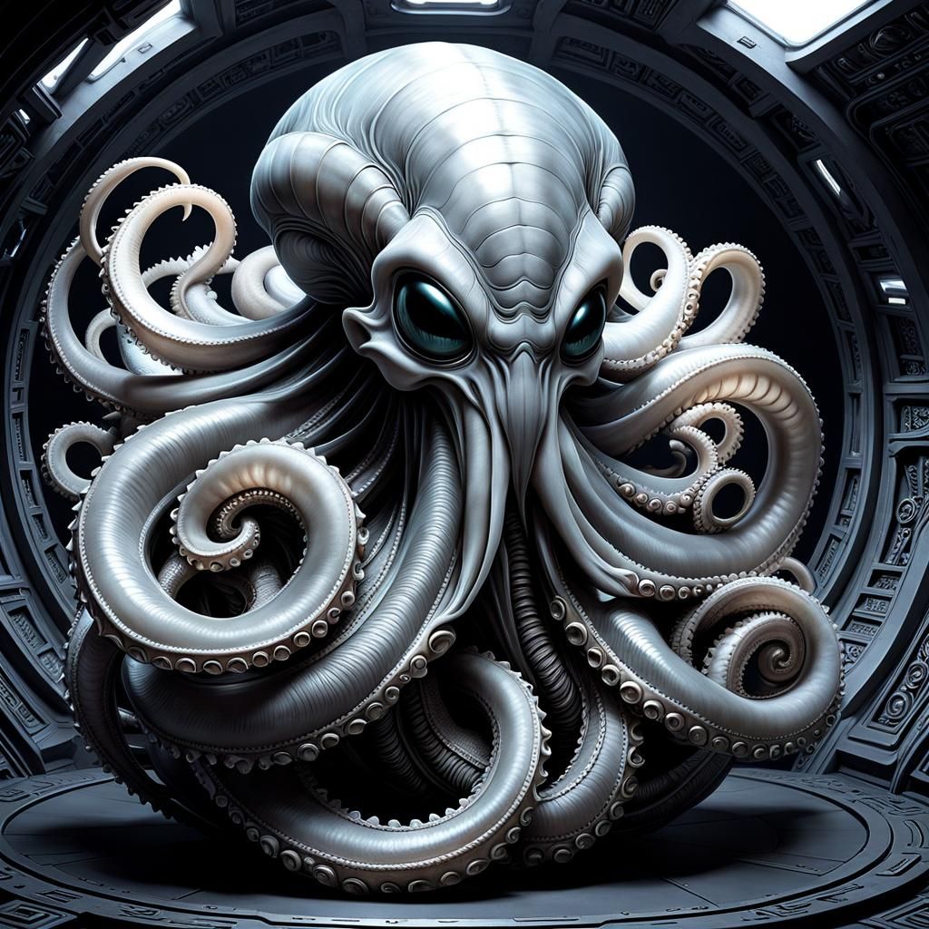 Alien octopus - AI Generated Artwork - NightCafe Creator
