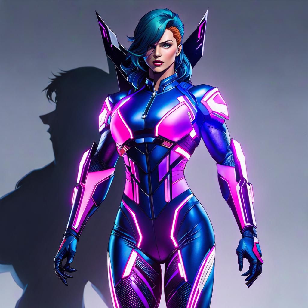 Ultra-Detailed Portrait of Beautiful female bodybuilder with ginger ...