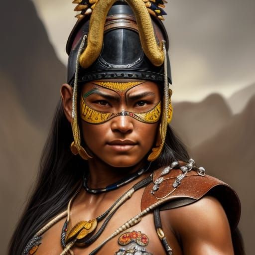 Peruvian Warrior - Female - AI Generated Artwork - NightCafe Creator