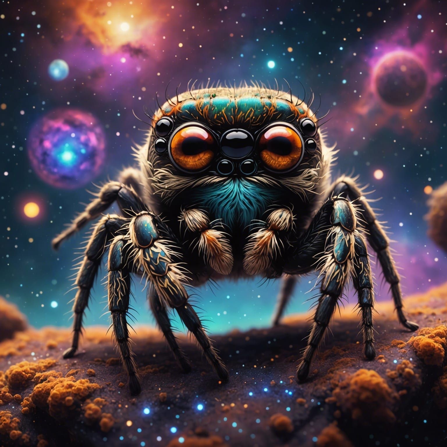 Space spider - AI Generated Artwork - NightCafe Creator