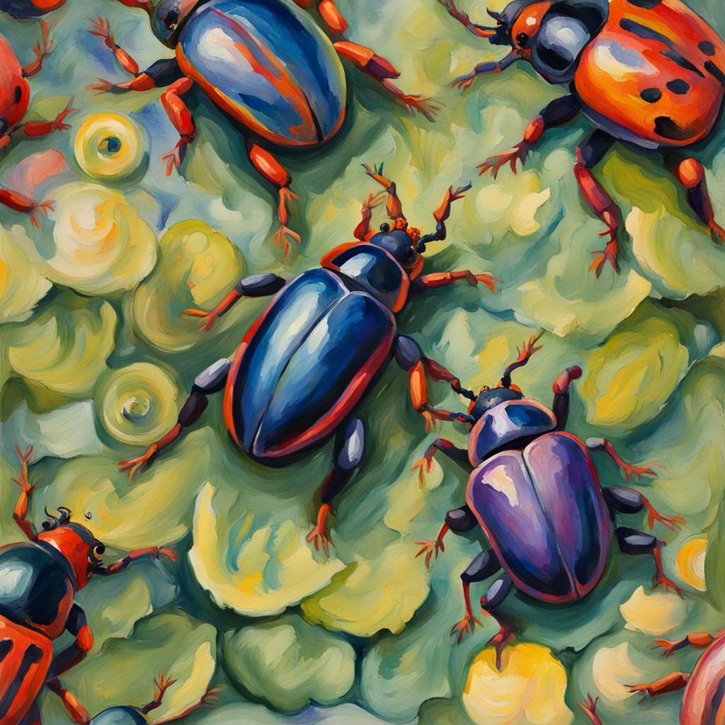 The beetles - AI Generated Artwork - NightCafe Creator