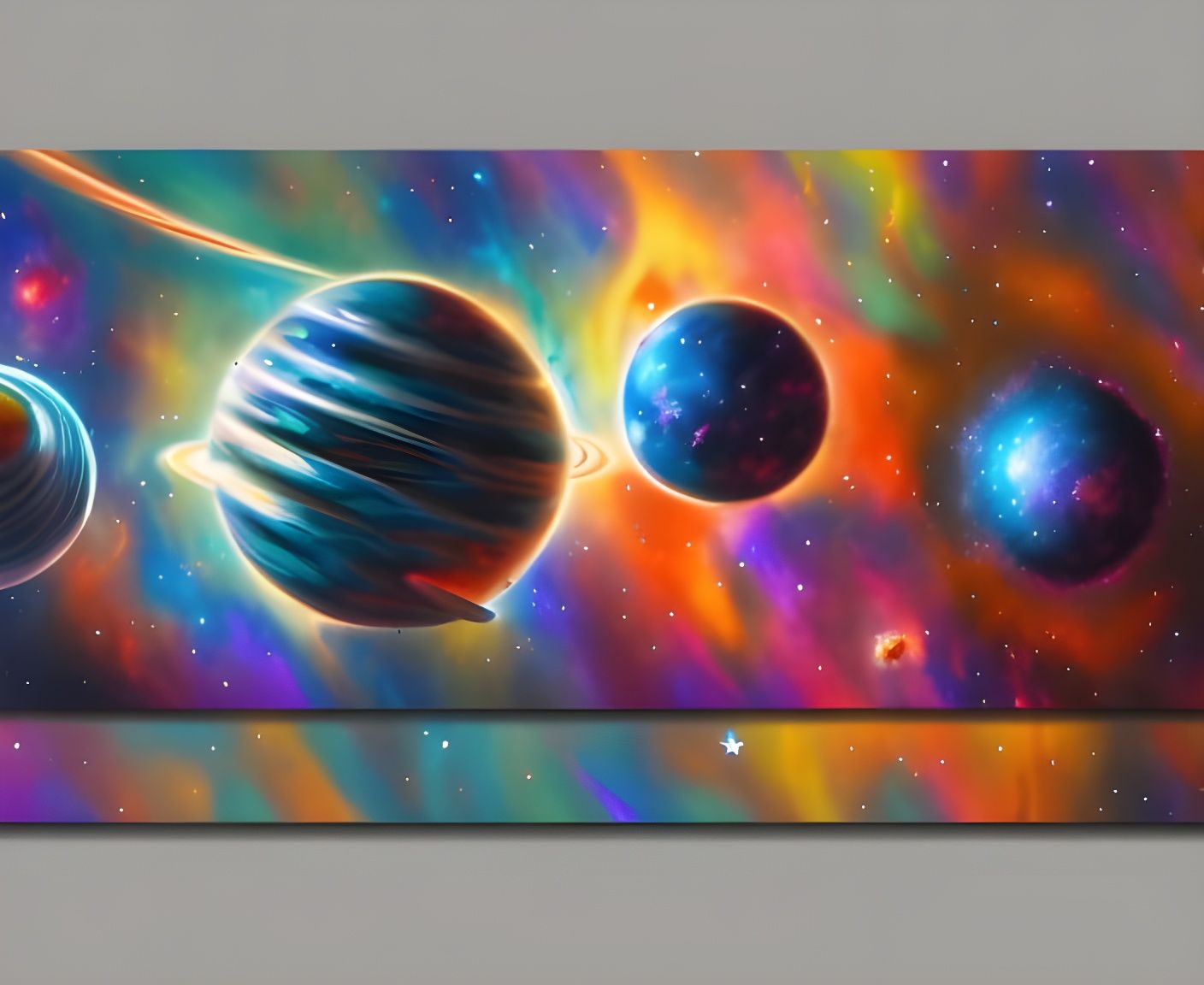 Planets from Space - AI Generated Artwork - NightCafe Creator