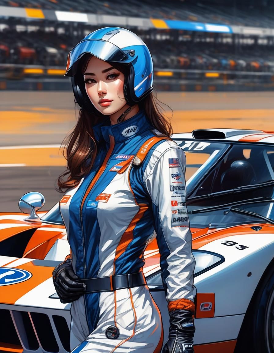 Confident Racer - AI Generated Artwork - NightCafe Creator