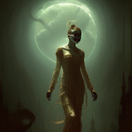 Sugar Skull Darling - AI Generated Artwork - NightCafe Creator