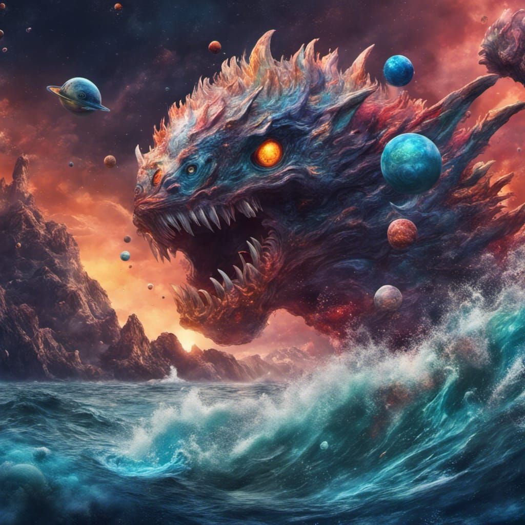Sea monster - AI Generated Artwork - NightCafe Creator