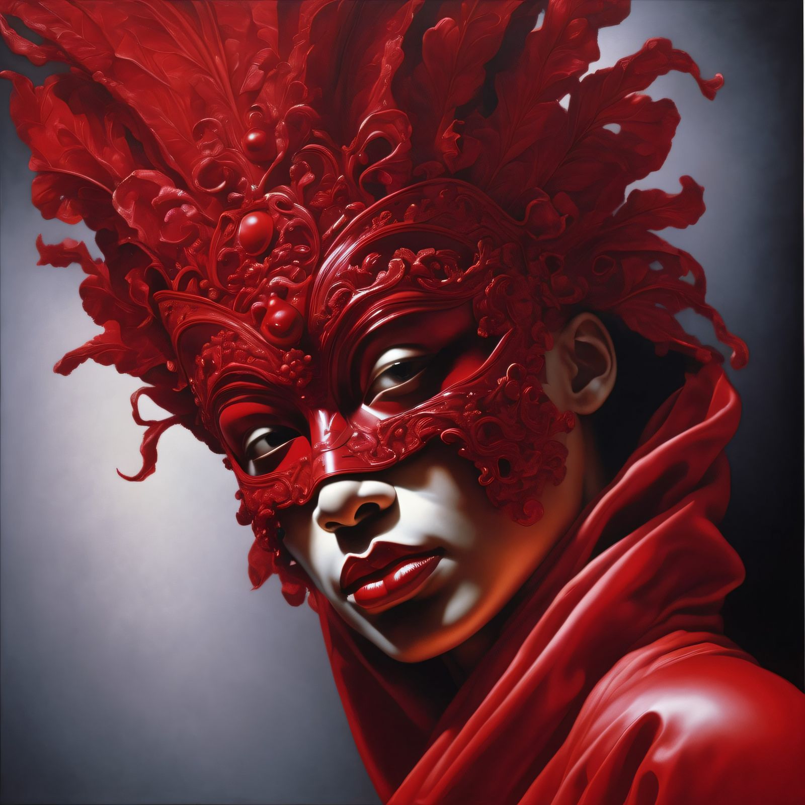 Red Mystery - AI Generated Artwork - NightCafe Creator