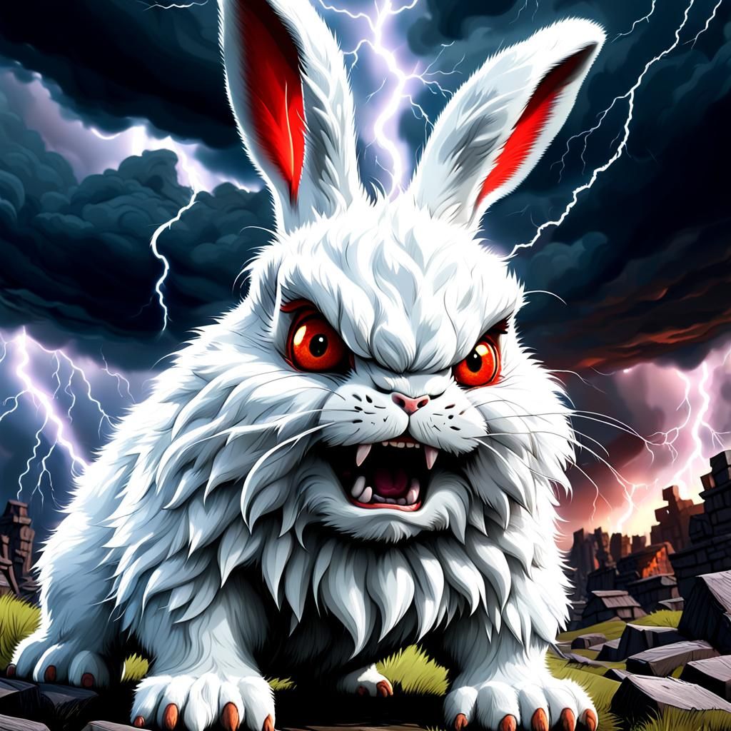Horror Bunny - AI Generated Artwork - NightCafe Creator