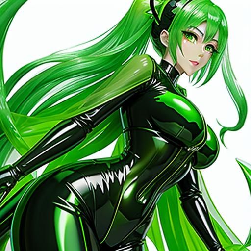 green slime monster ready - AI Generated Artwork - NightCafe Creator