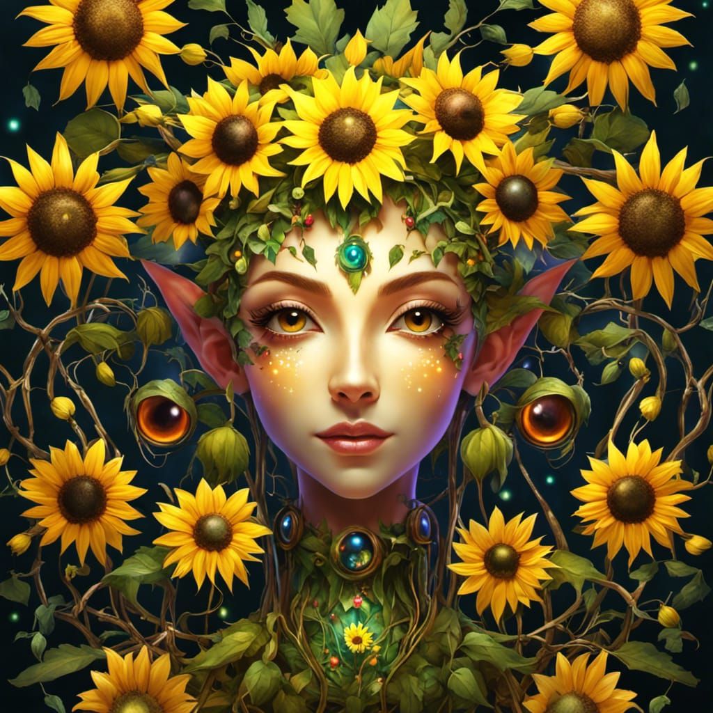 Sunflower Sprite - AI Generated Artwork - NightCafe Creator