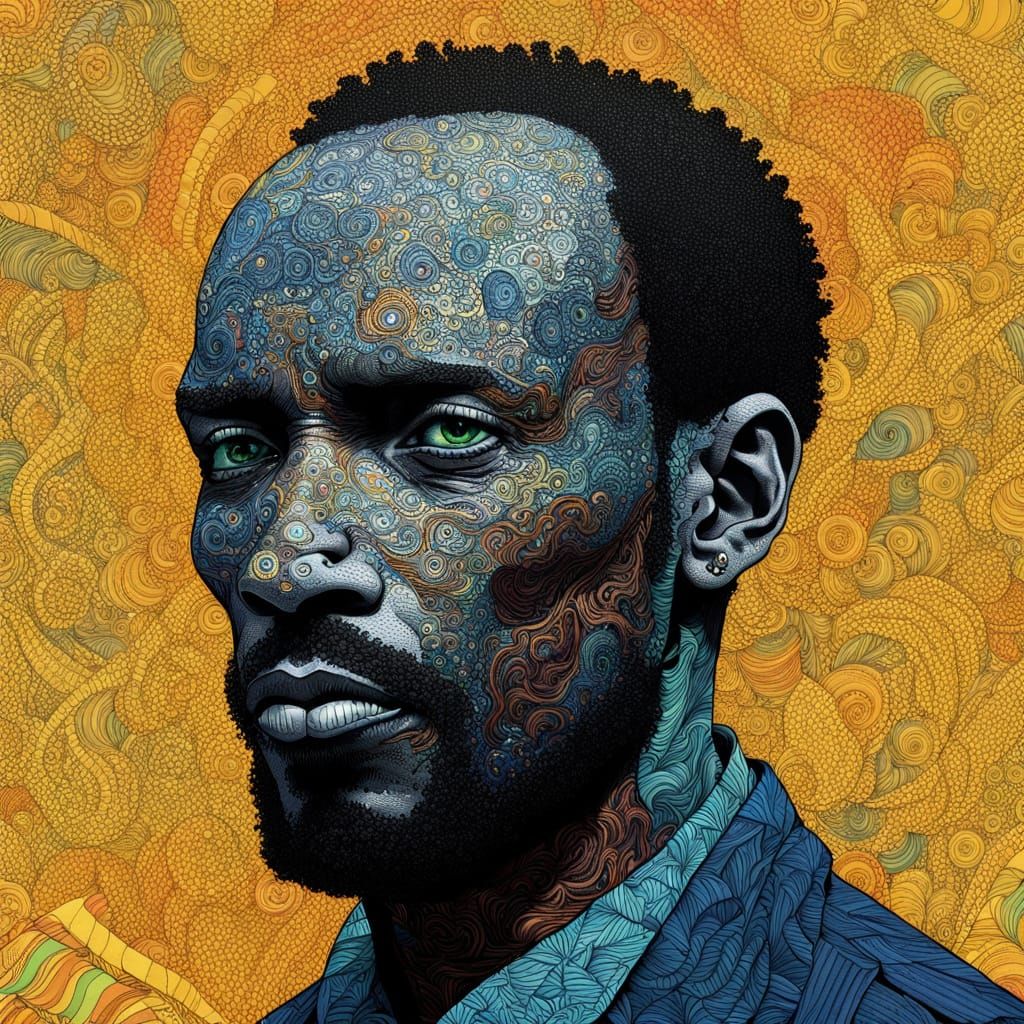 Vibrant Apocalypse in Afrofuturist Hyperrealism - AI Art