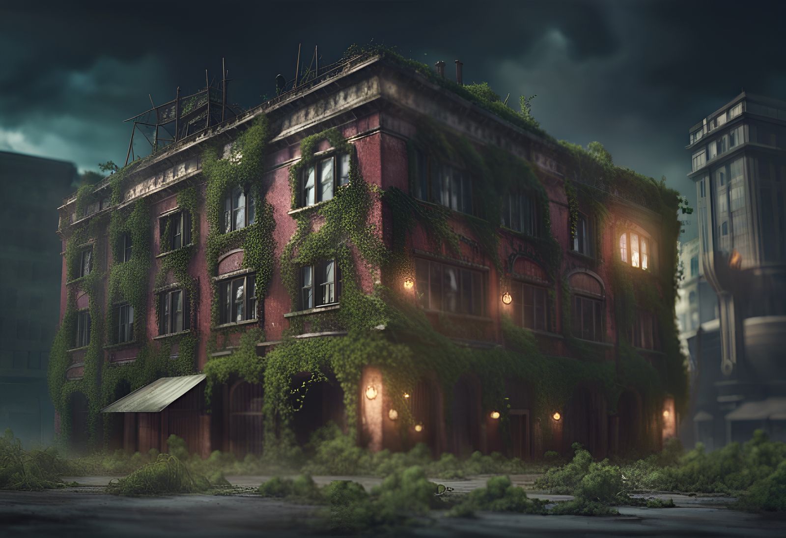 Scare B-n-B - AI Generated Artwork - NightCafe Creator