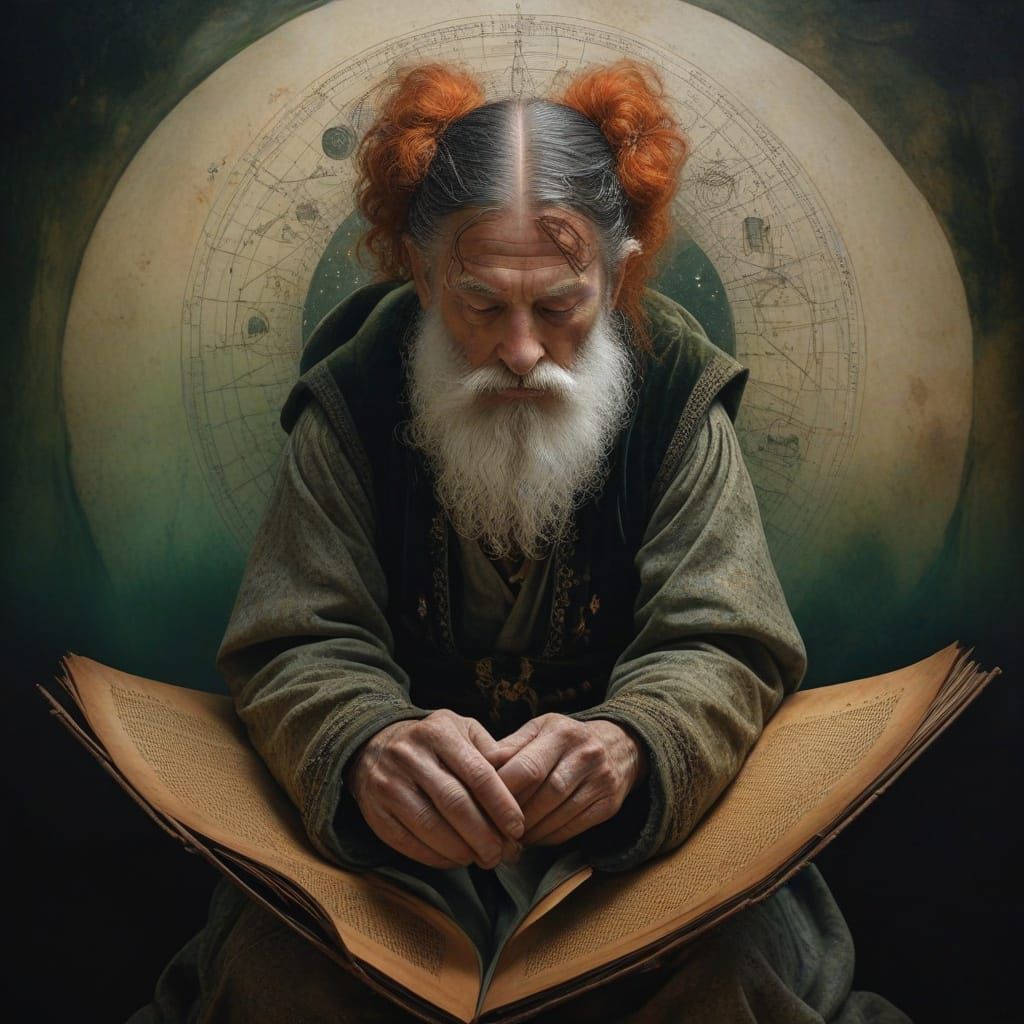 A peaceful scene of intense reading