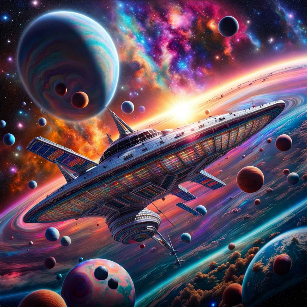 Traveling The Multiverse - AI Generated Artwork - NightCafe Creator