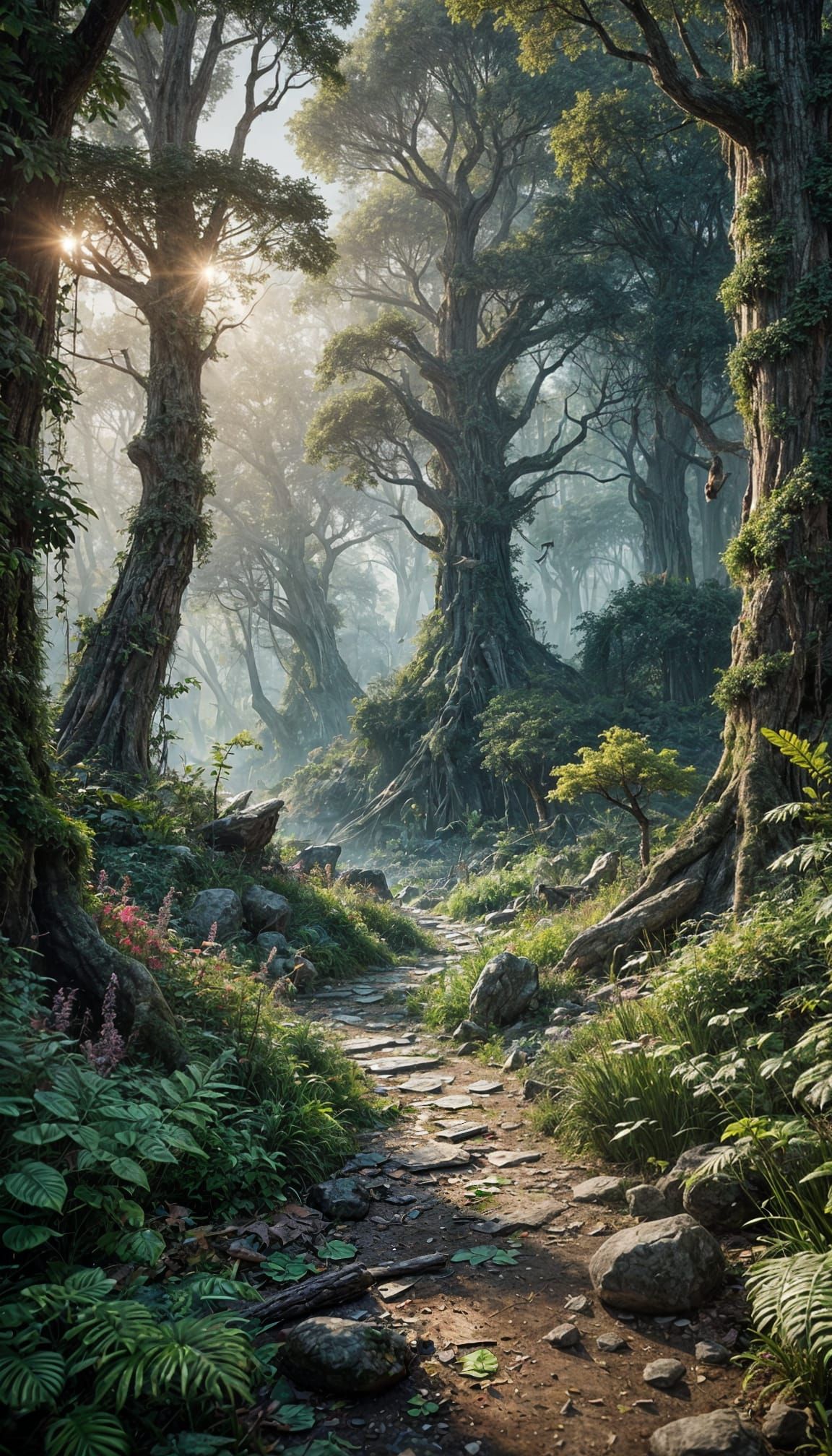 A walk through the Forest 🍂 - Fantastical Forest Tapestry i...