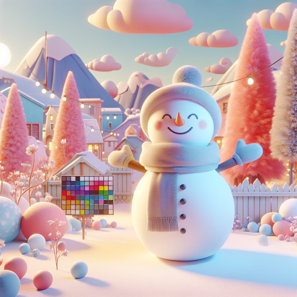 Sanrio style Olaf - AI Generated Artwork - NightCafe Creator