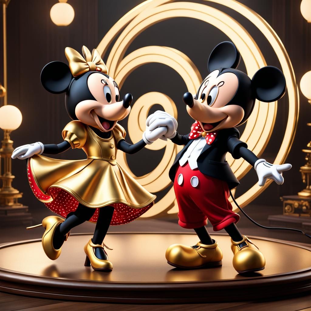 Mickey & Minnie - AI Generated Artwork - NightCafe Creator